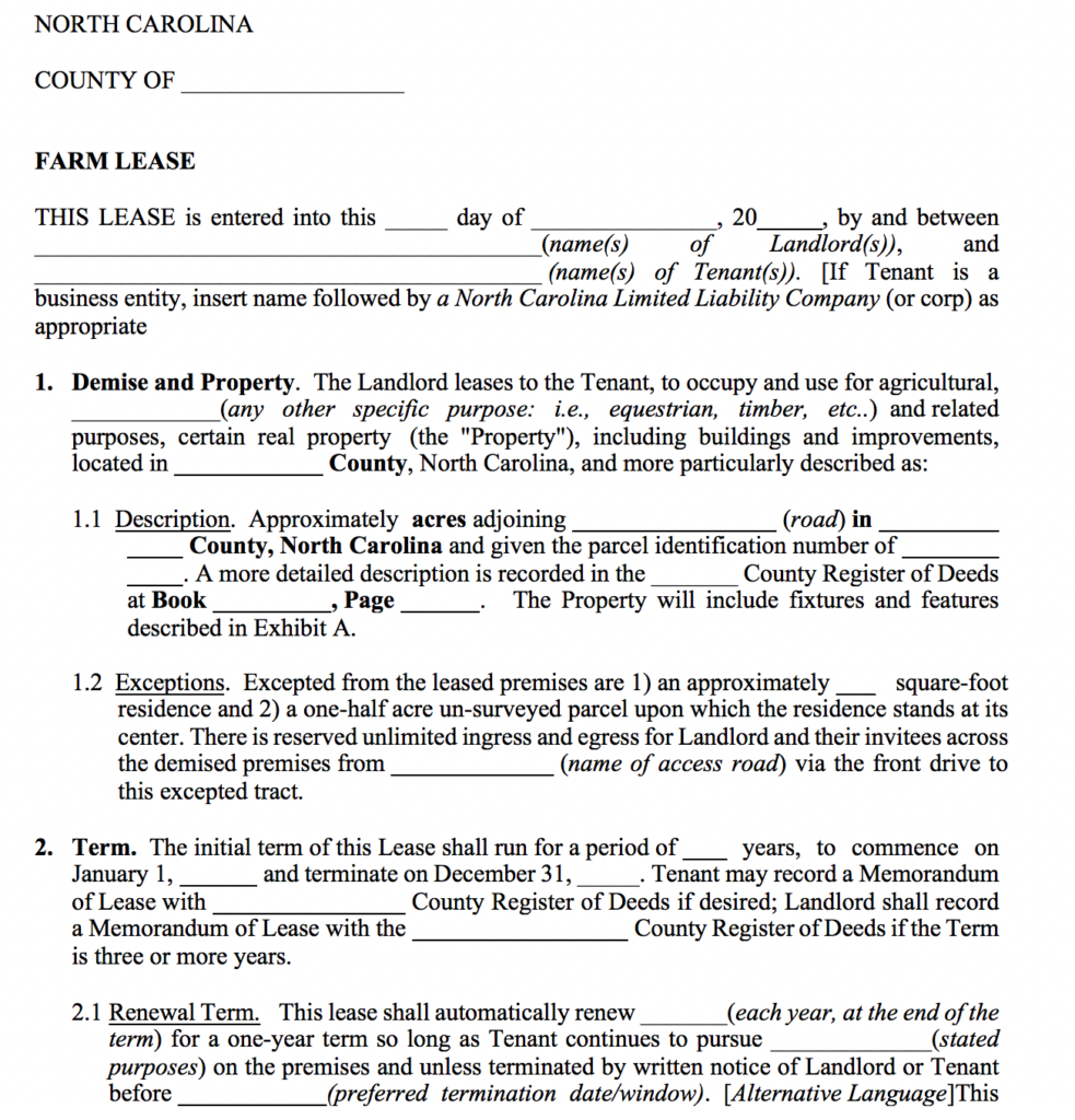 Agricultural Land Lease Agreement Sample Printable Form Templates And Letter